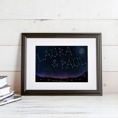 Sternenbild - Ihre Namen auf dem Bild - Fotogeschenk