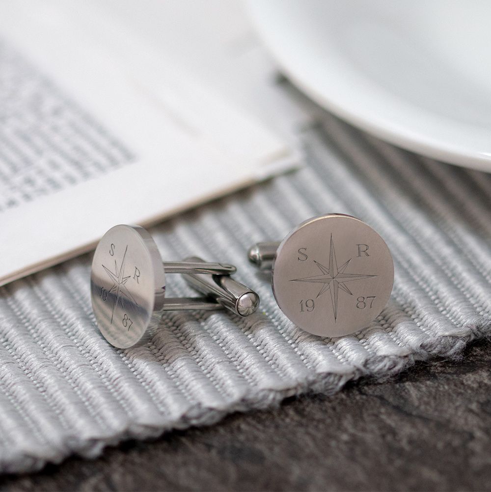 Manschettenknopfe Mit Gravur Silber